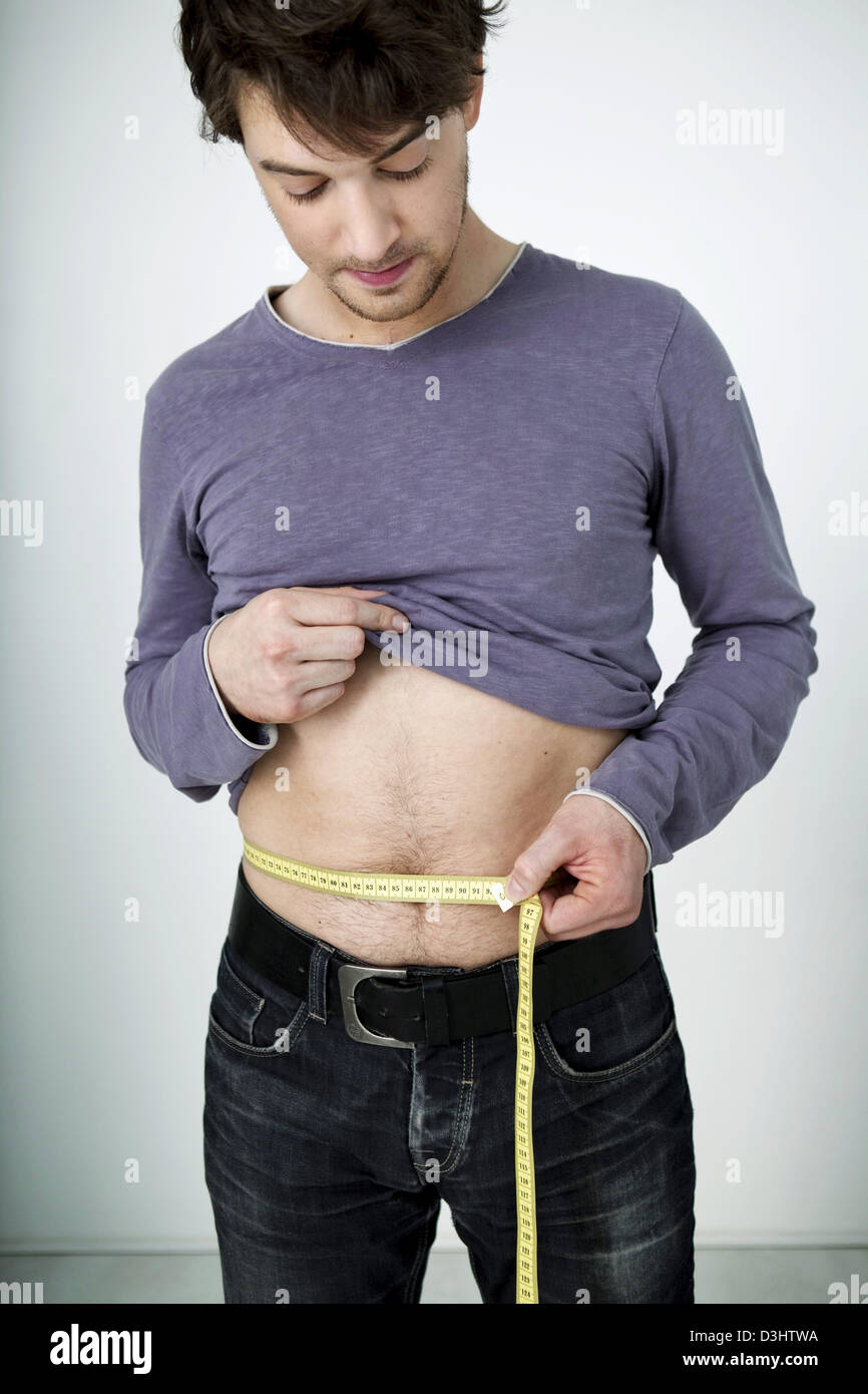 MAN'S WAIST CIRCUMFERENCE Stock Photo - Alamy