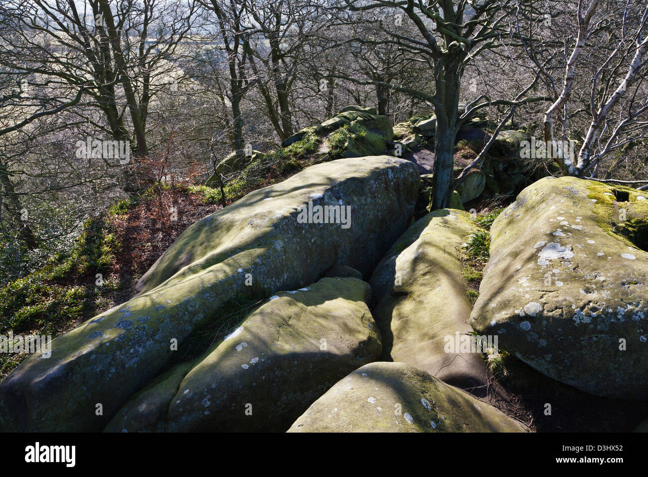 Rowtor Rocks, Birchover, Peak District National Park, Derbyshire ...