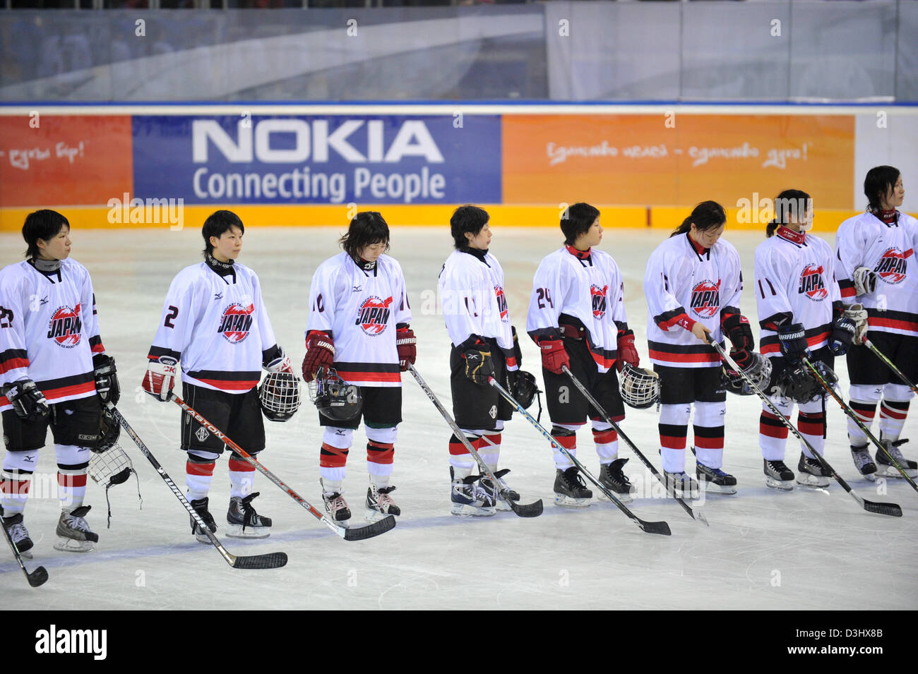 Japan team group (JPN), JANUARY 31, 2011 - Ice Hockey : during Women's ...