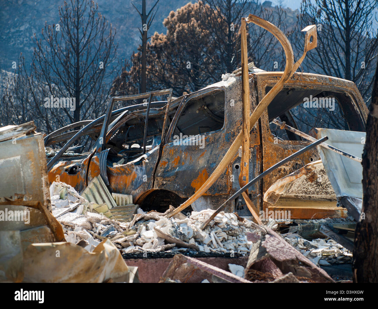 Residential community after Waldo Canyon Fire 2012 in Colorado Springs ...