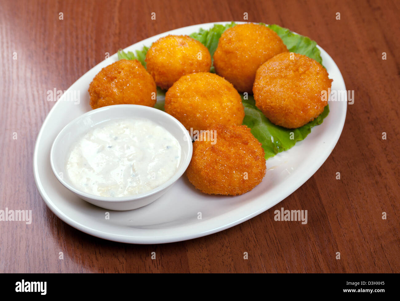 Cheese Croquettes Plate .closeup Stock Photo - Alamy