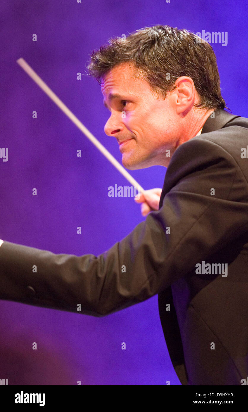 Orchestra And Conductor And Stage High Resolution Stock Photography and ...