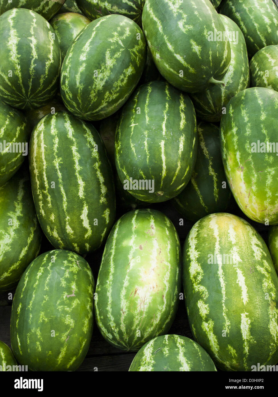 Fresh watermelon at the local farmers market Stock Photo - Alamy