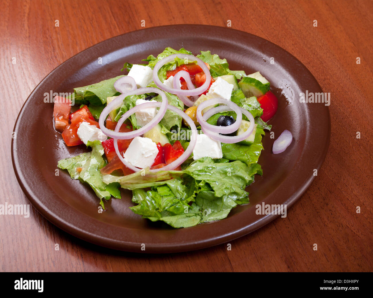 vegetable salad from cheese .spanish kitchen Stock Photo - Alamy