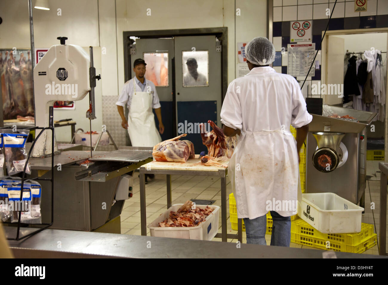 Butcher at Pick N Pay Supermarket in Cape Town - South Africa Stock ...