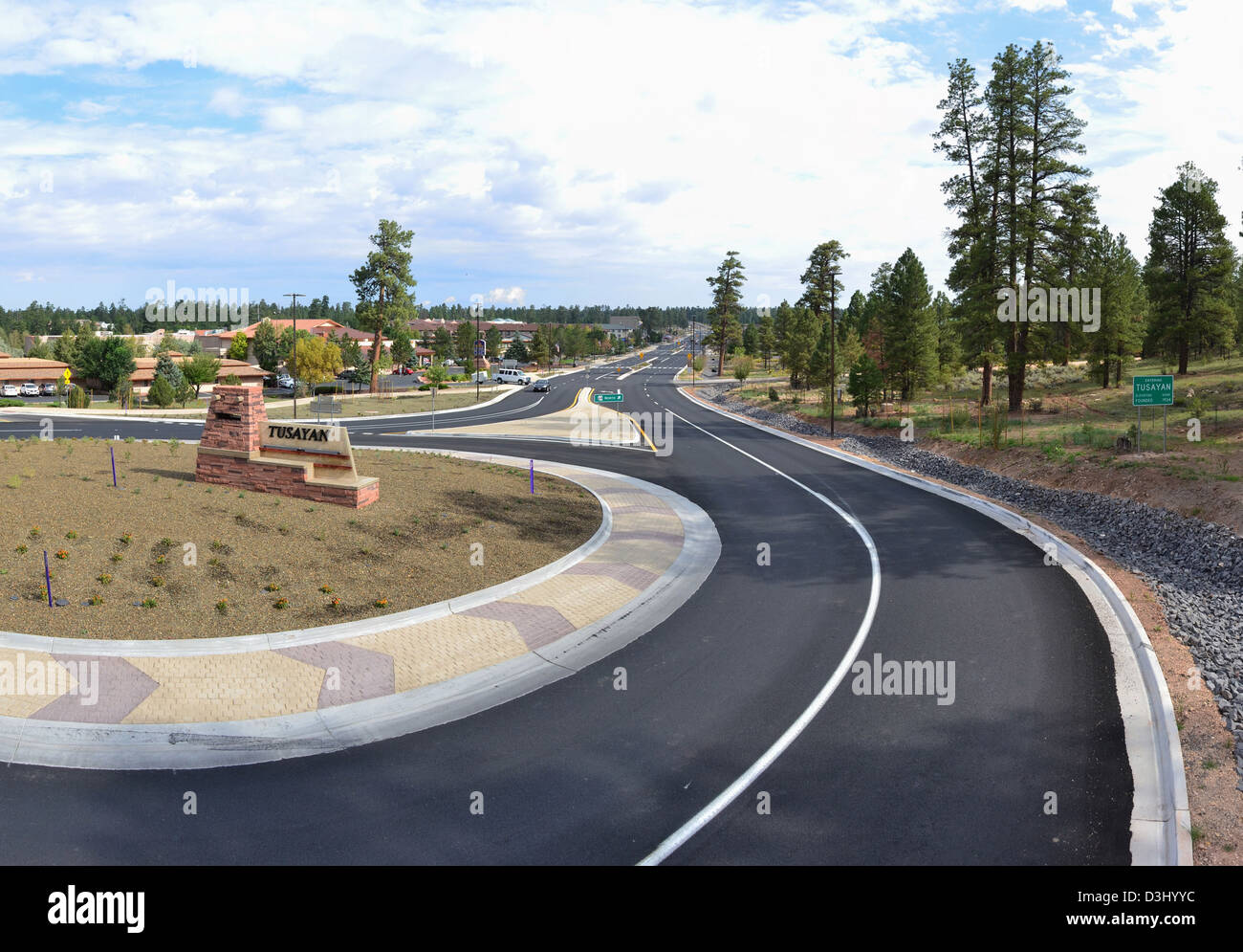 The South Roundabout at Tusayan provides a key transportation link for ...
