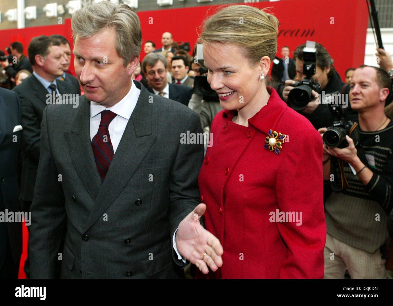 (dpa) - Belgian crown prince Philippe and his wife crown princess ...