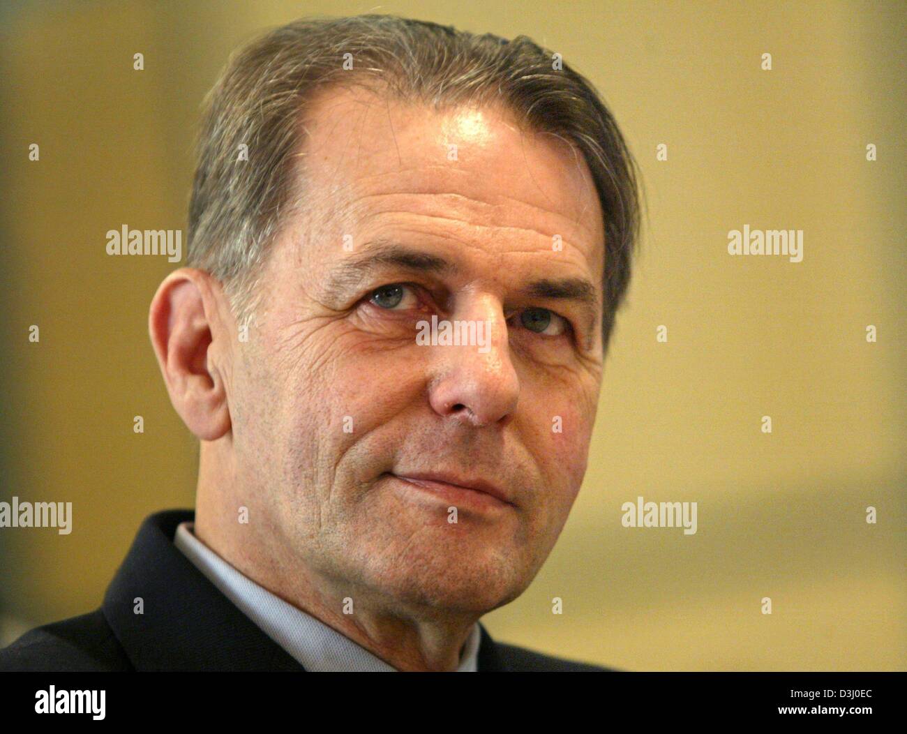 (dpa) - Jacques Rogge, President of the International Olympic ...