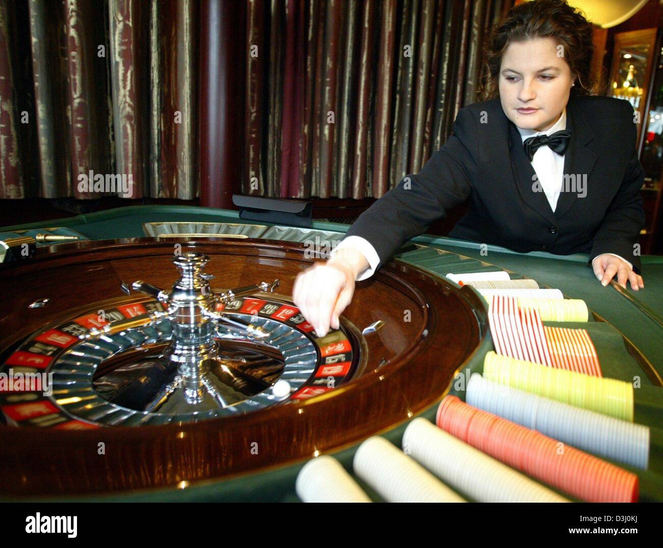 (dpa files) Clarissa Zumkeller is the only female croupier of 59 ...