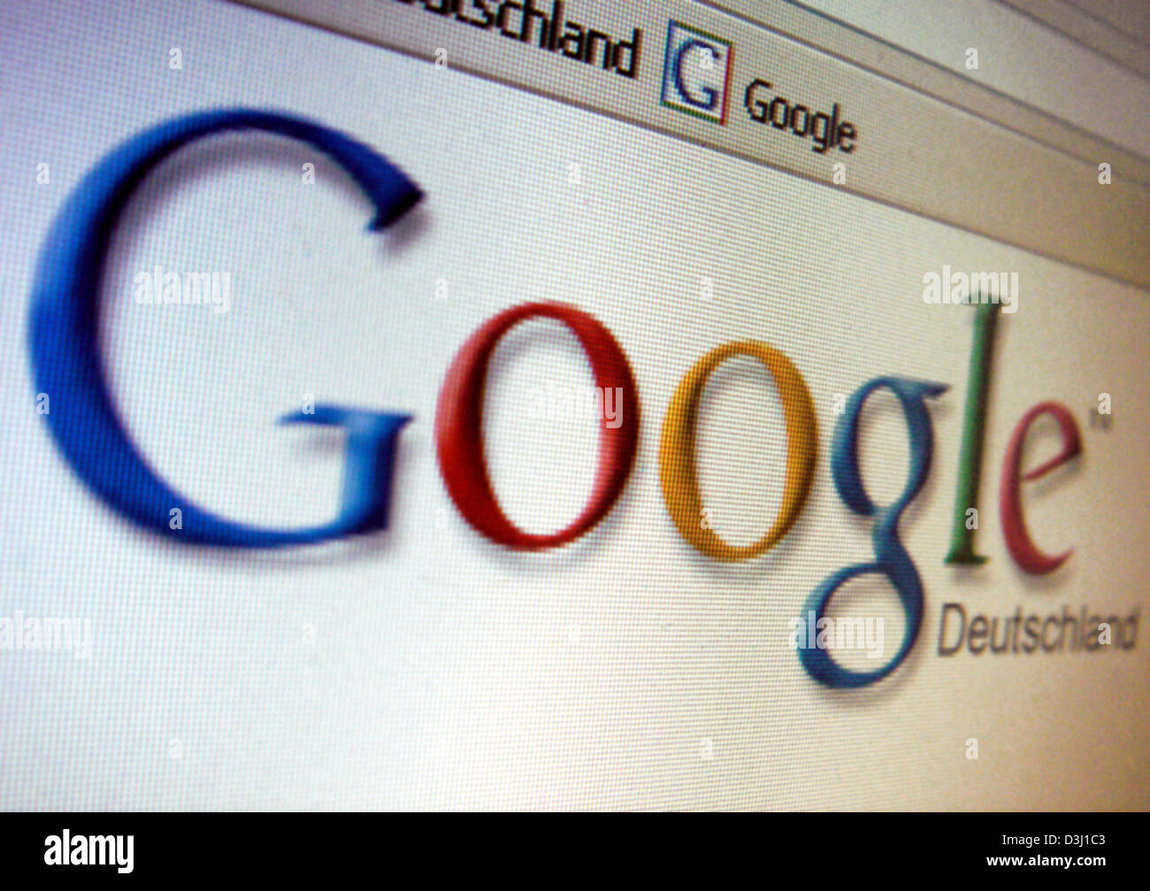 (dpa) - The picture shows the logo of Internet search engine Google on ...