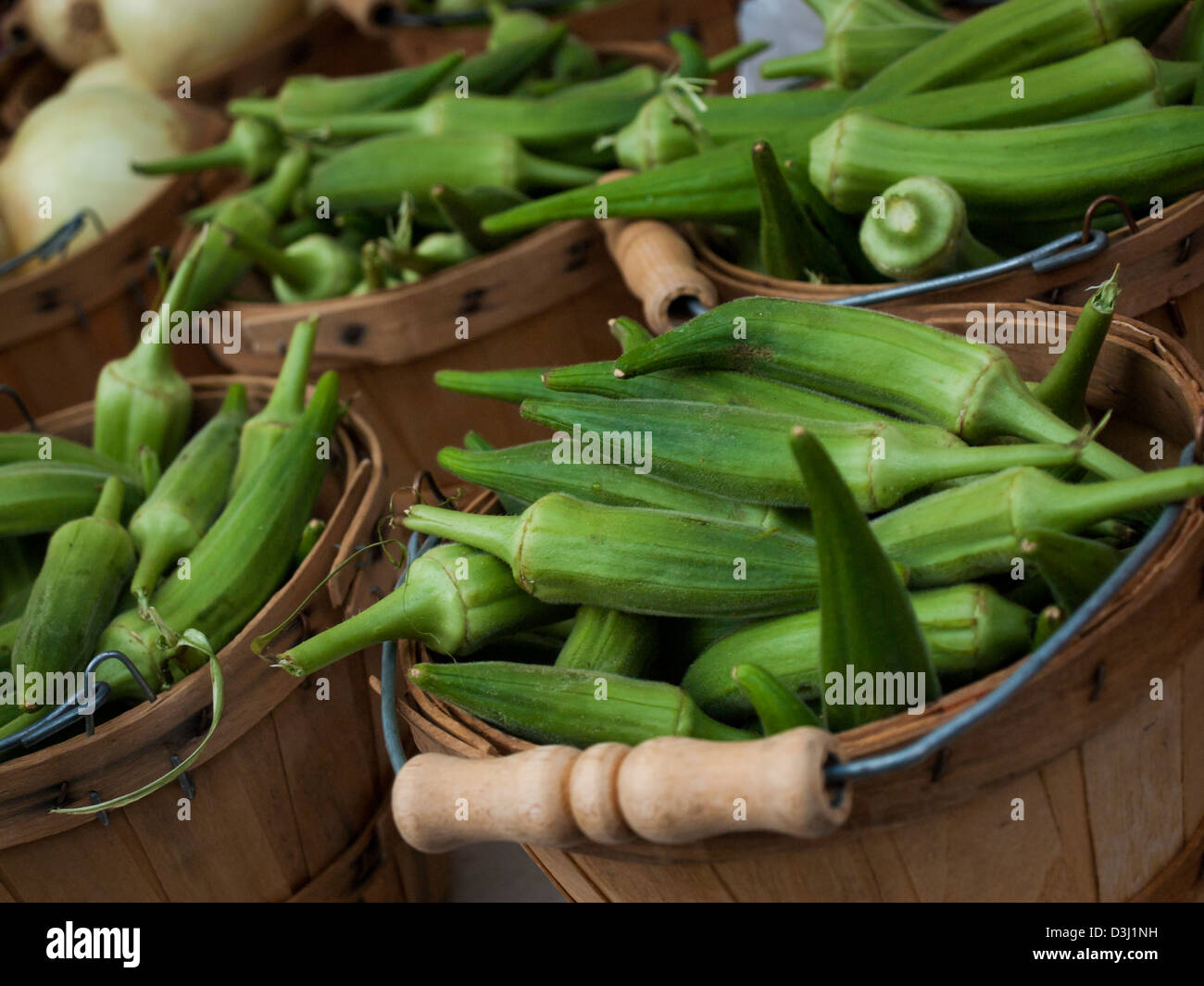 Fresh organic food at the local farmers market. Farmers markets are a ...