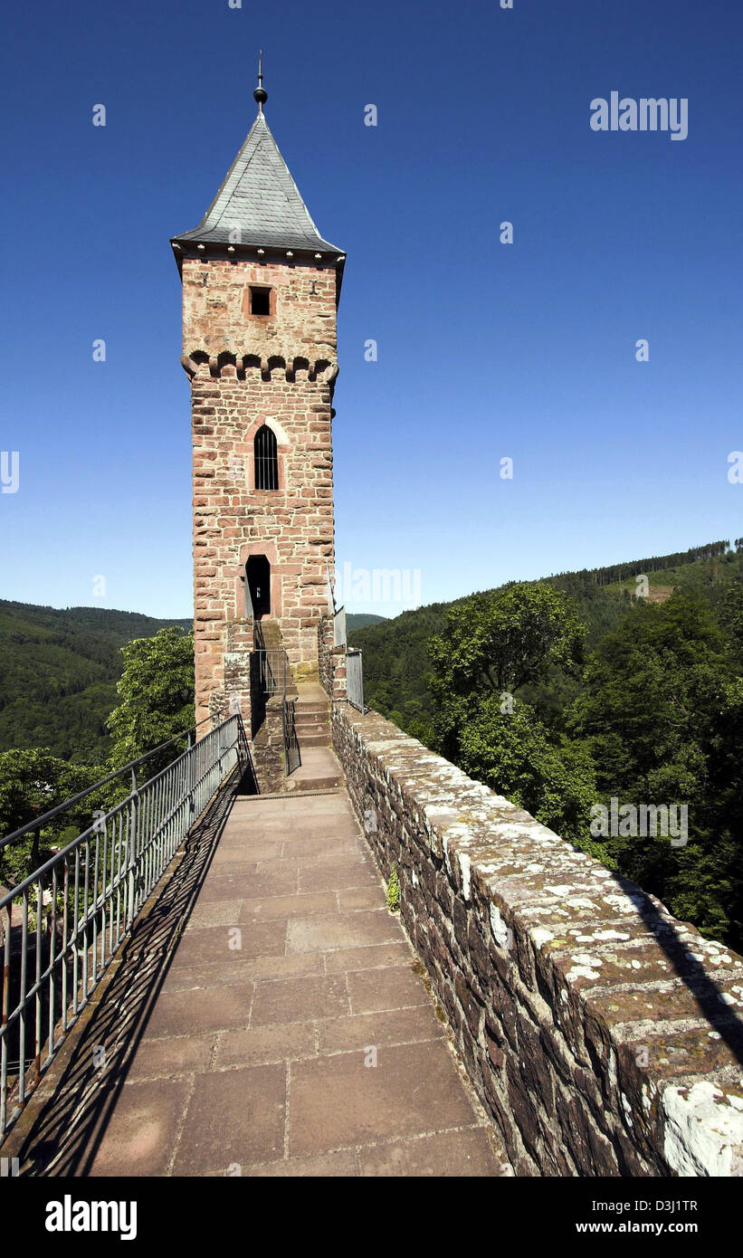 (dpa) - The picture, dated 20 June 2005, shows the tower of Hirschhorn ...