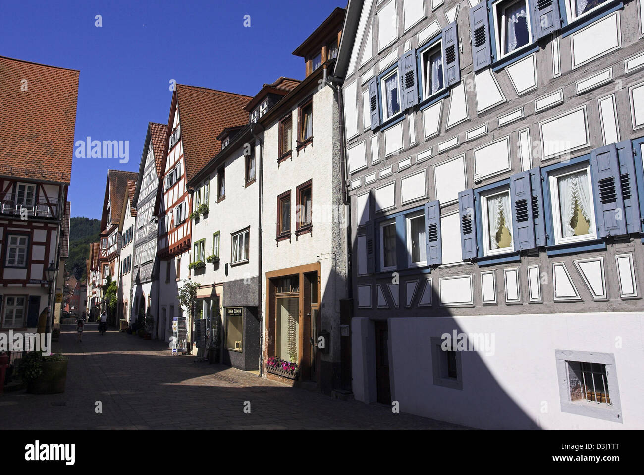 (dpa) - The picture, dated 20 June 2005, shows the Old town of Hessian ...