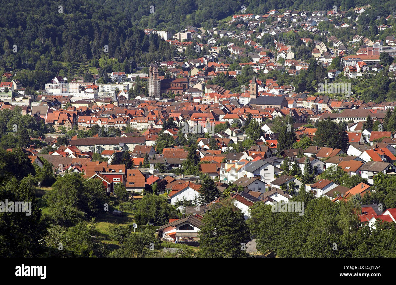 City view neckar river eberbach hi-res stock photography and images - Alamy