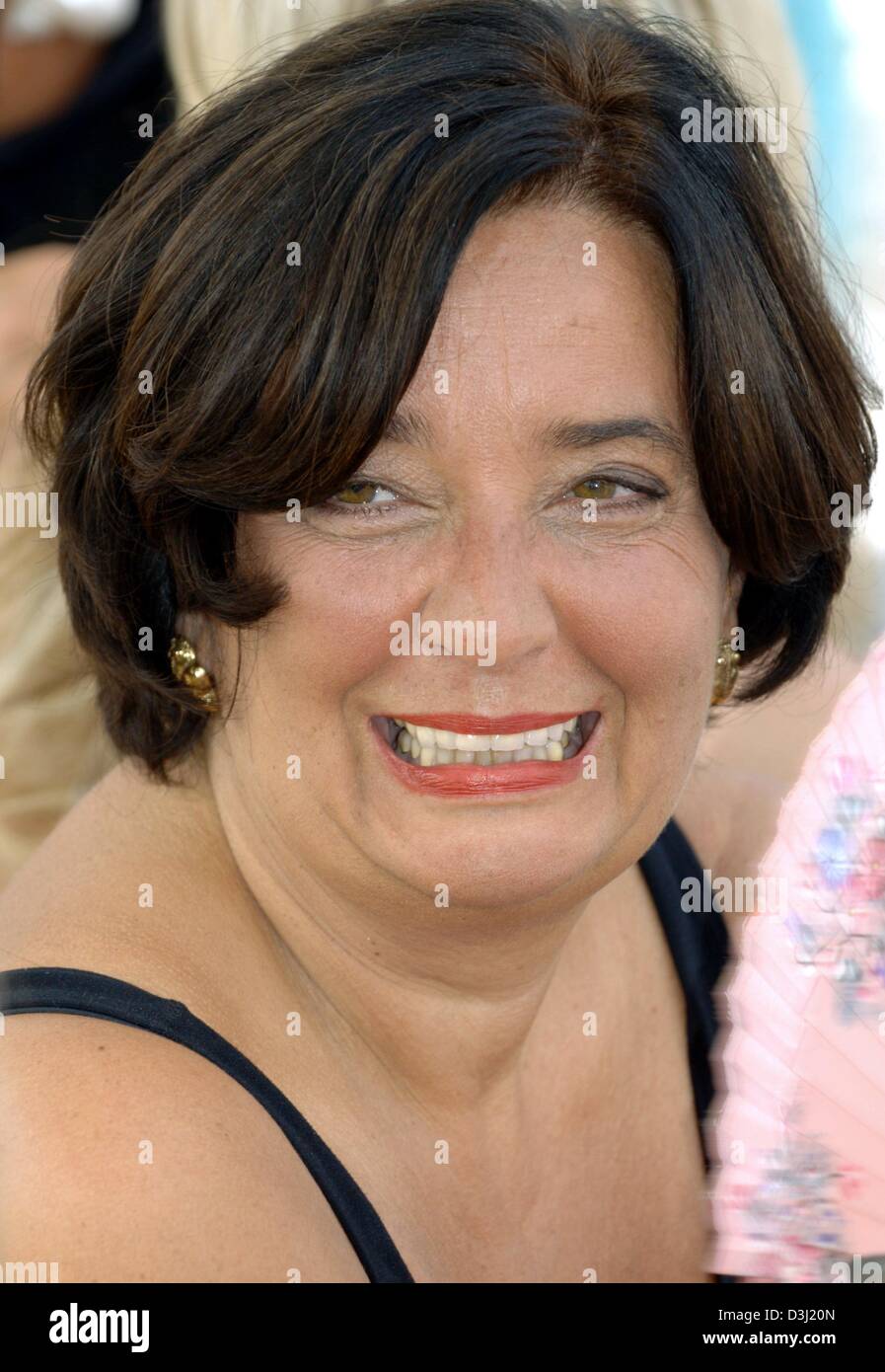 (dpa) - Swedish writer Inga Lindstroem smiles as she pictured at the ...