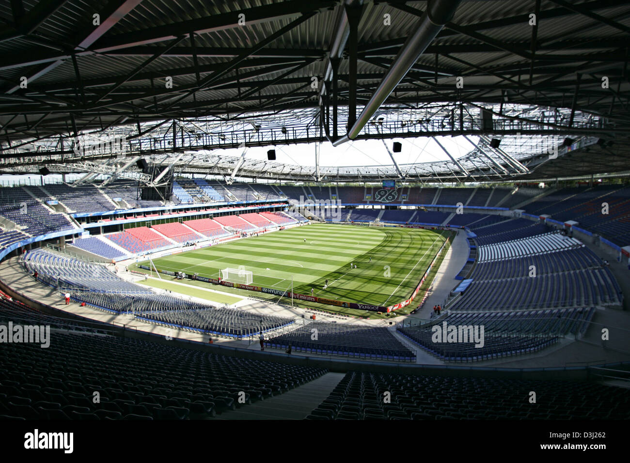 (dpa) - A view of the AWD Arena soccer stadium in Hanover, Germany, 19 ...