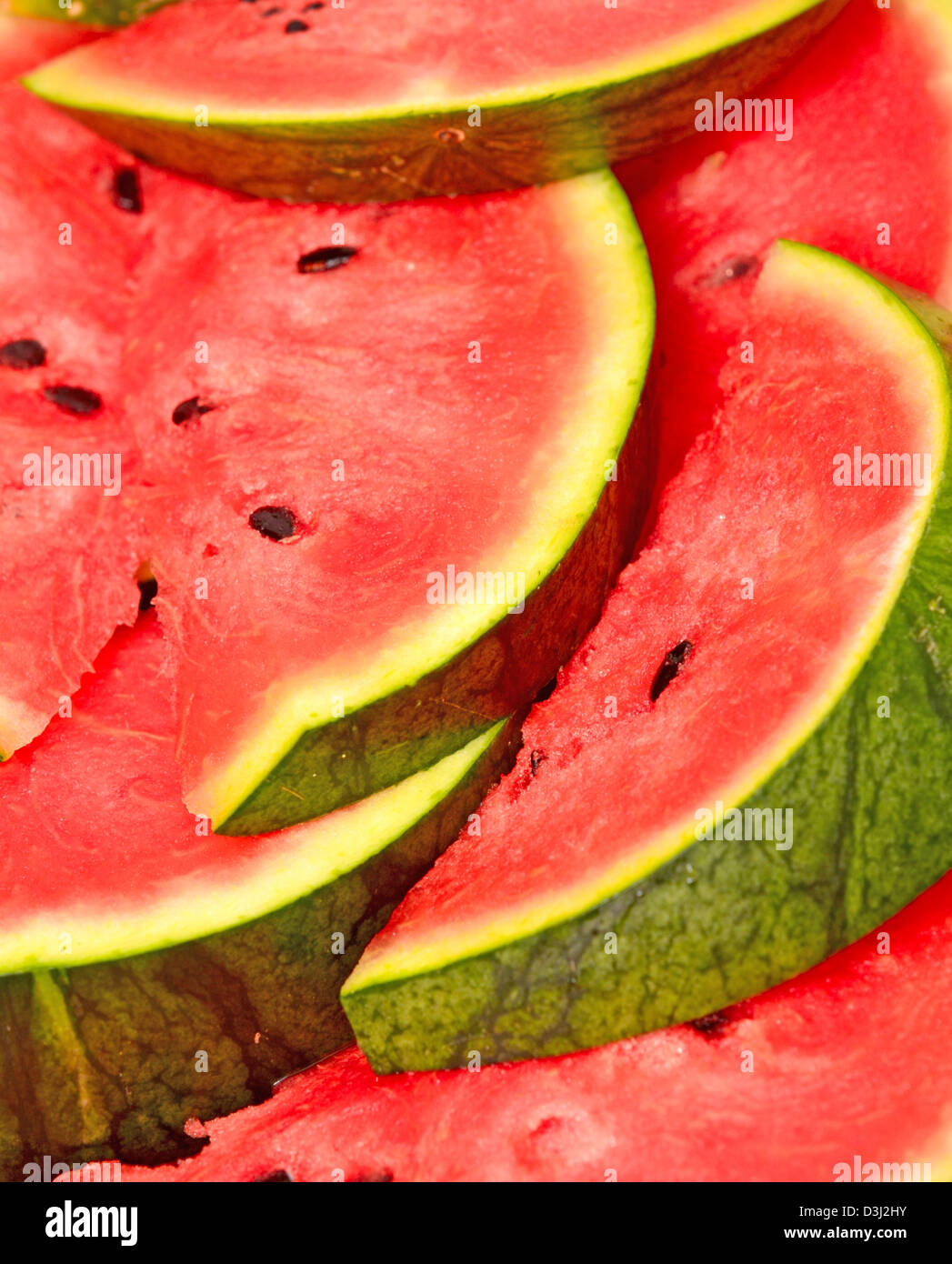 fresh slices of ripe watermelon Stock Photo - Alamy