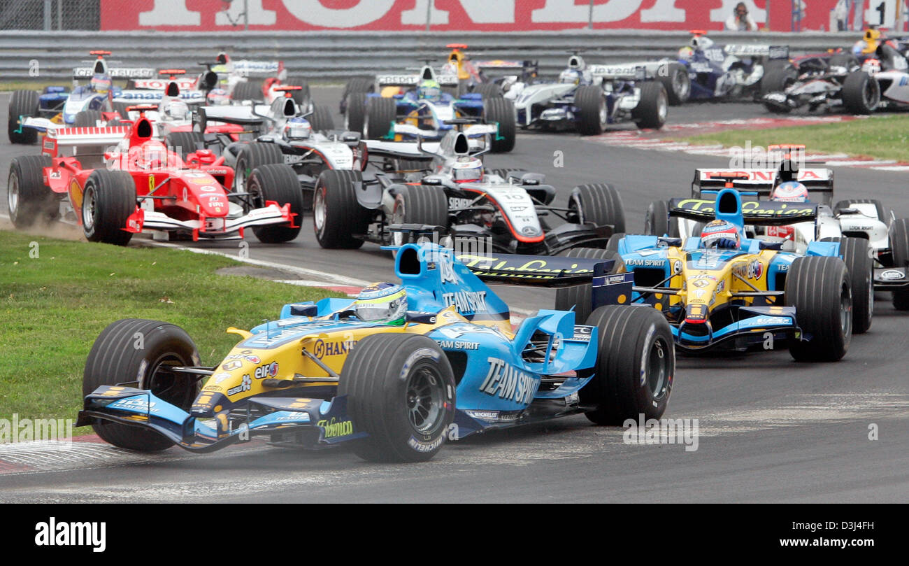(dpa) - The picture shows Italian Formula One driver Giancarlo ...