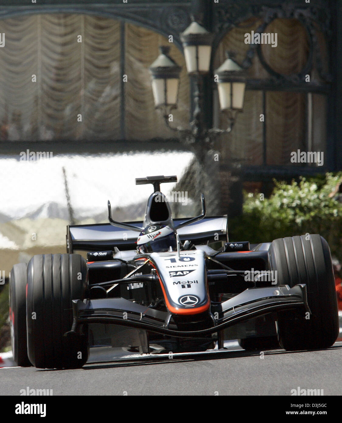 Juan pablo montoya in action during practice hi-res stock photography ...