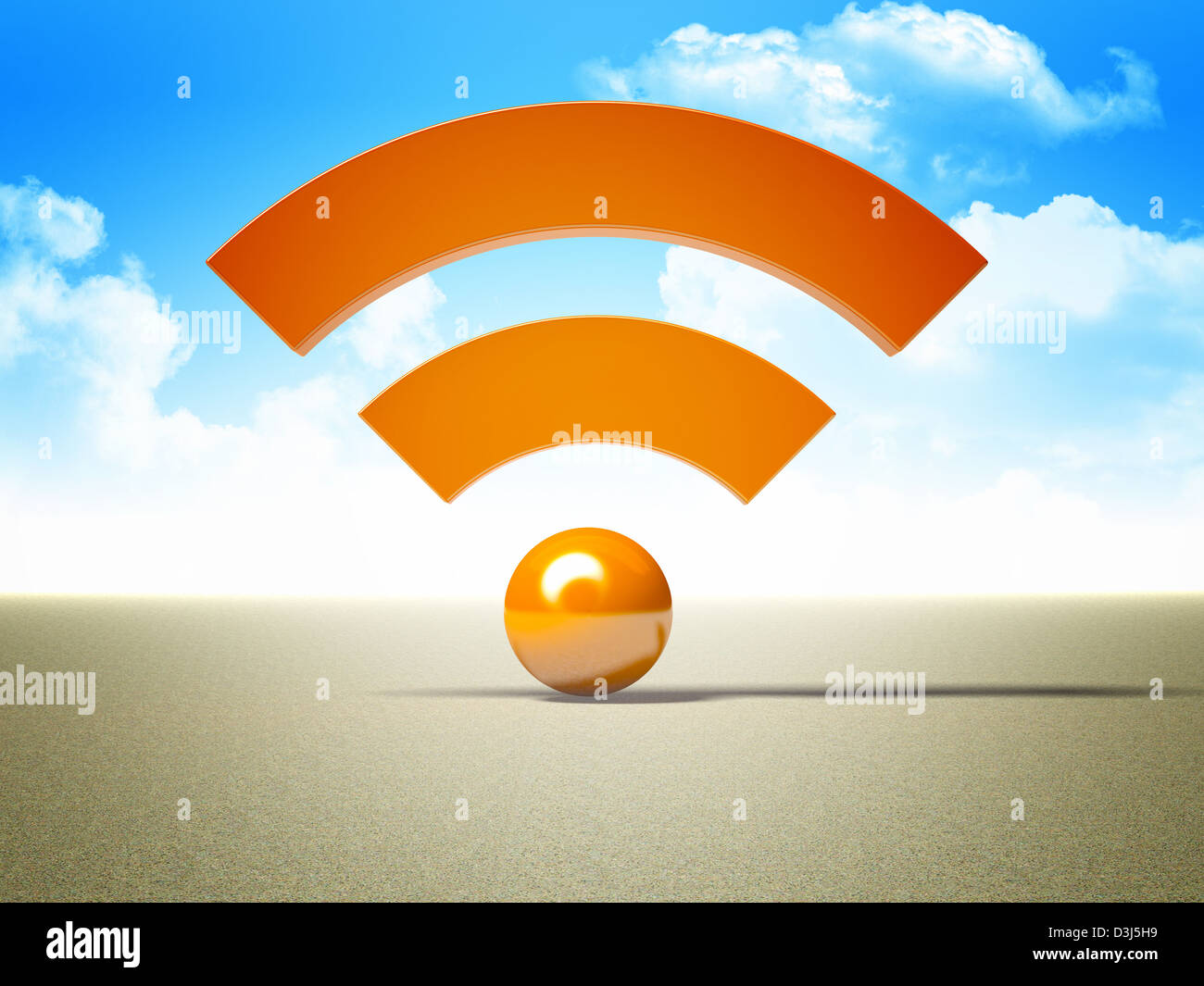 3d image of rss symbol Stock Photo - Alamy