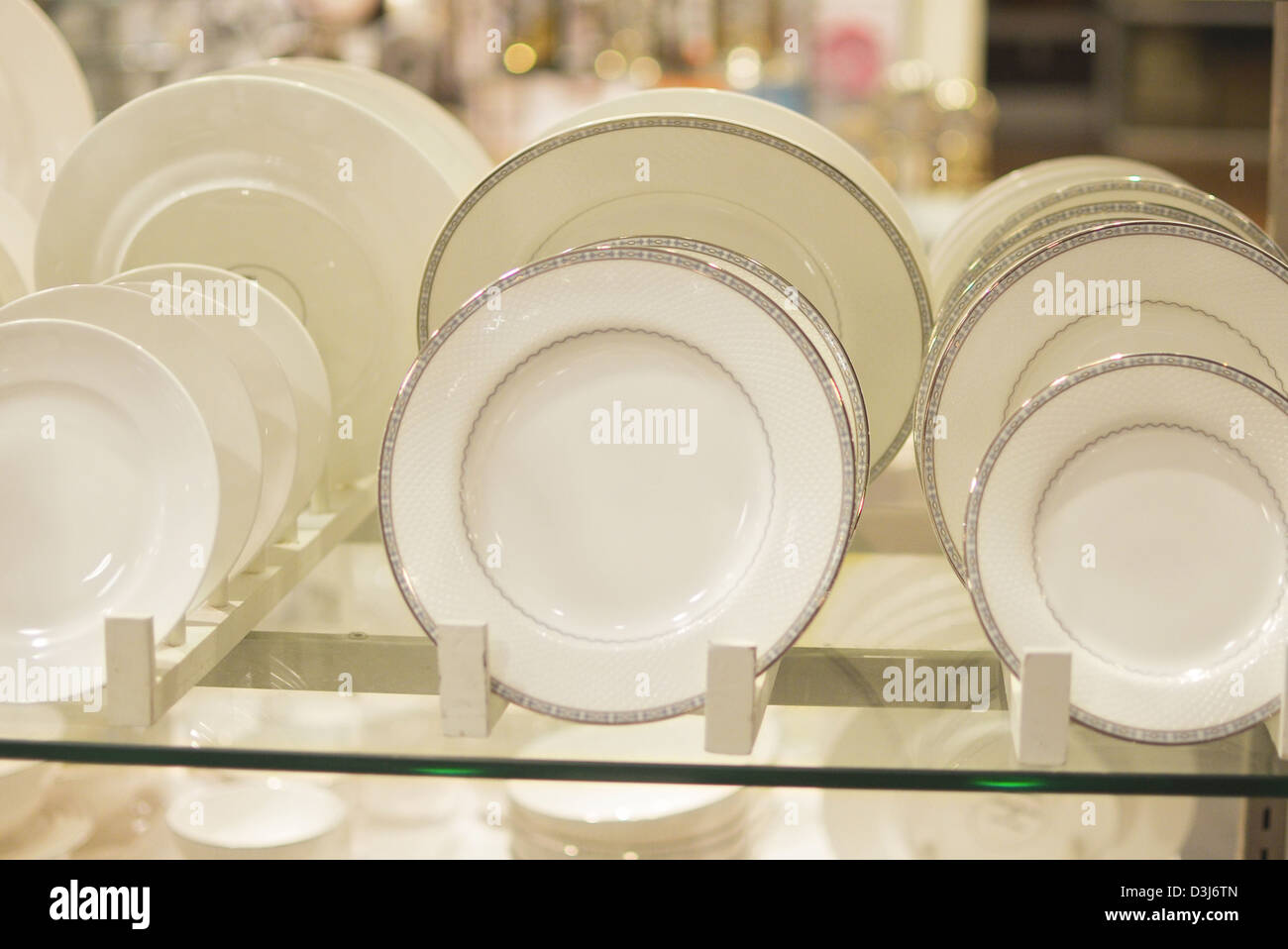 plates in a shop Stock Photo - Alamy