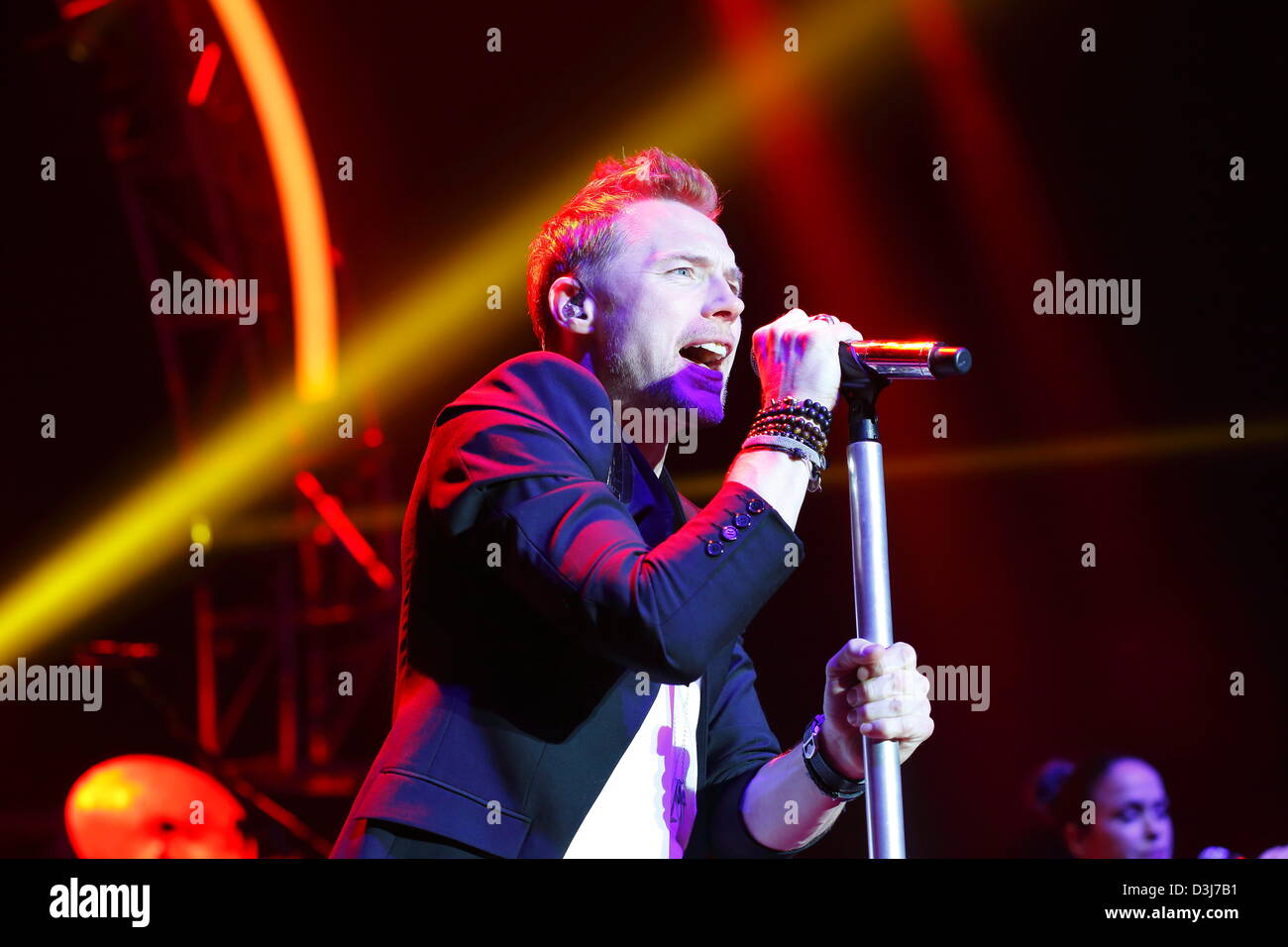 Berlin, Germany, 19th February 2013. Irish singer Ronan Keating ...