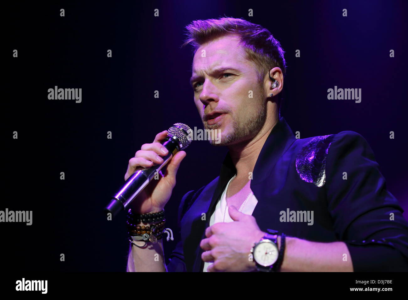 Berlin, Germany, 19th February 2013. Irish singer Ronan Keating ...