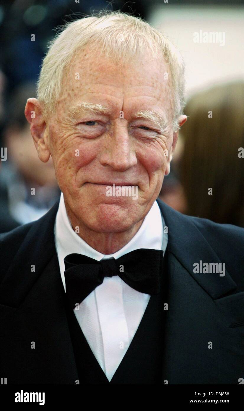 (dpa) - Swedish actor Max von Sydow arrives for the opening of the 57th ...