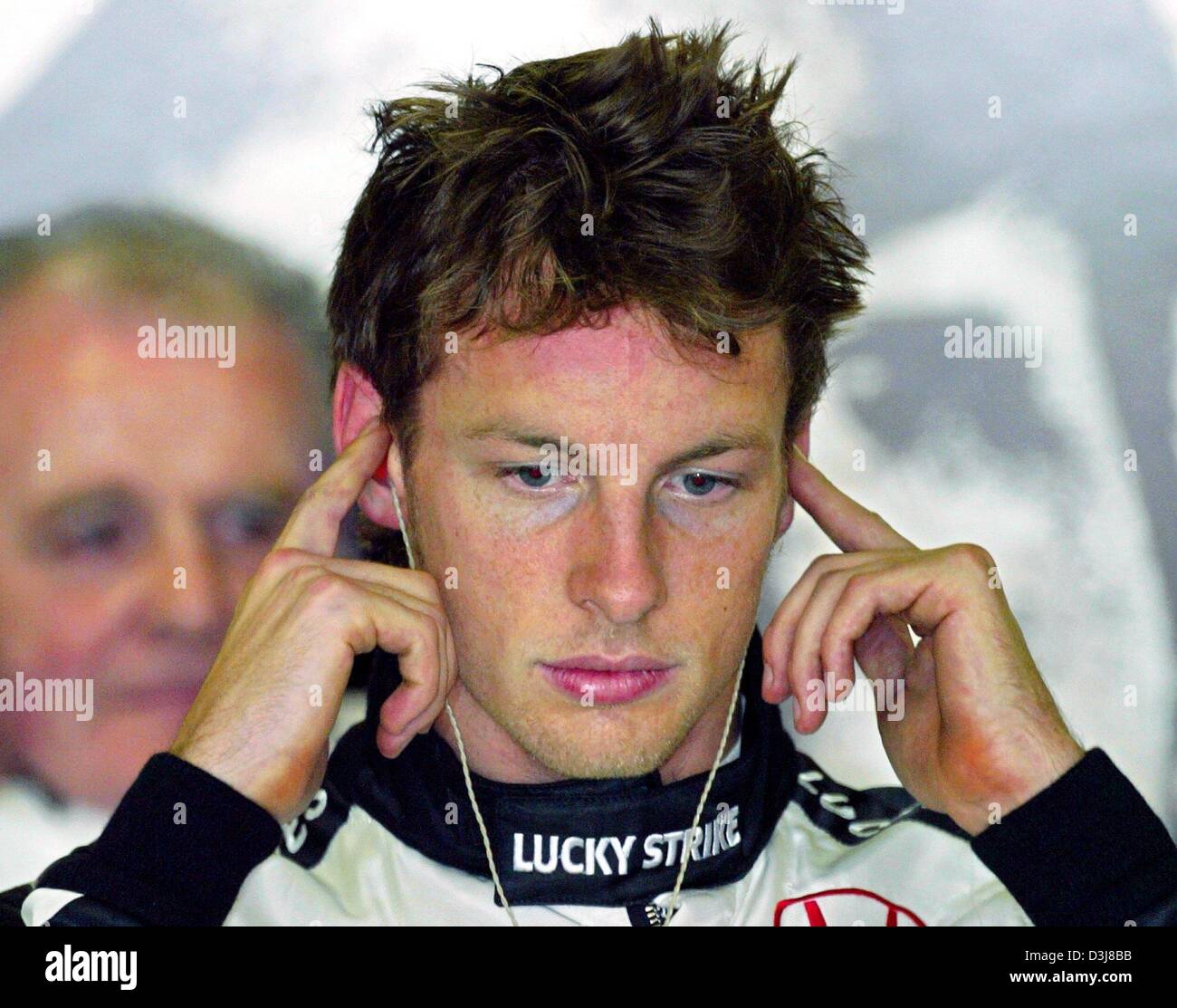 (dpa) - British formula one pilot Jenson Button (BAR-Honda) pictured ...