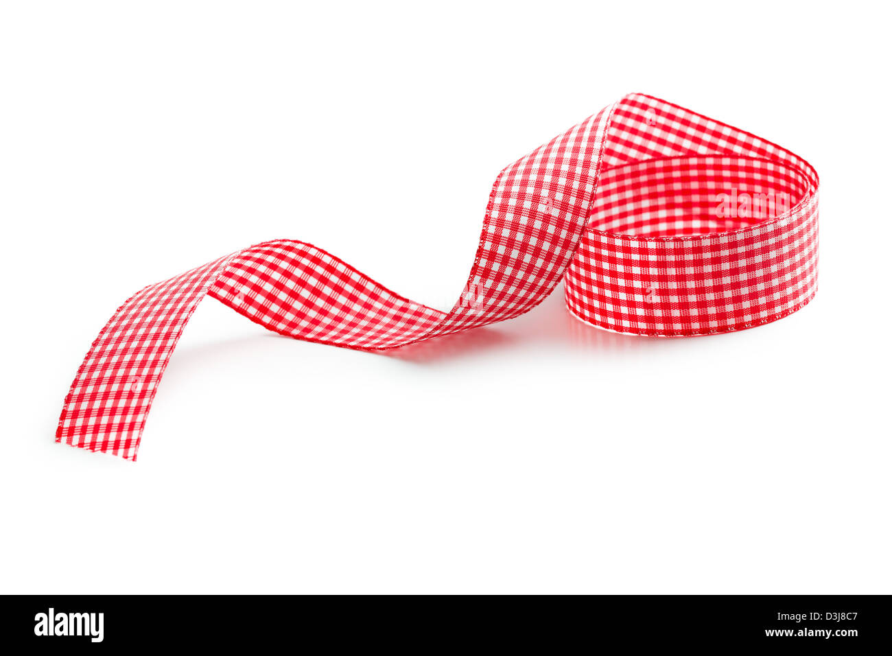 checkered ribbon on white background Stock Photo - Alamy