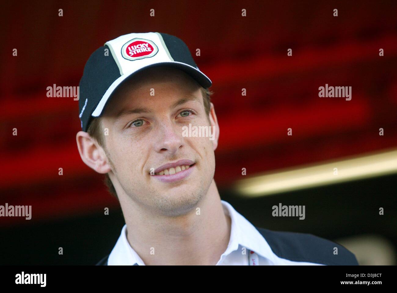 (dpa) - British formula one pilot Jenson Button (BAR-Honda) pictured at ...