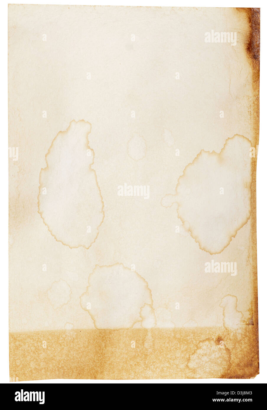 old paper isolated on white Stock Photo - Alamy