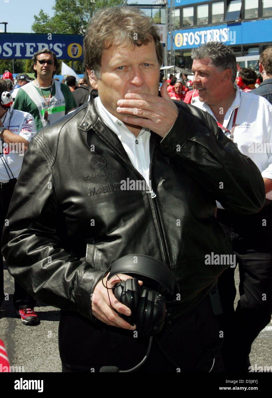 (dpa) - Norbert Haug, head of Mercedes motor sports, pictured prior to ...