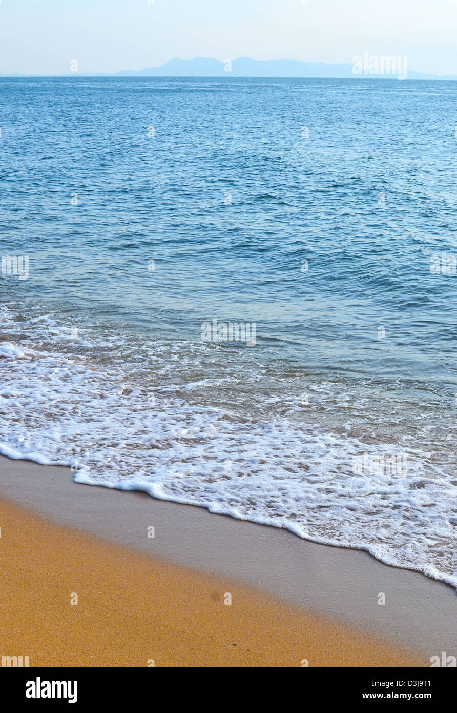 blue sea and sand beach Stock Photo - Alamy