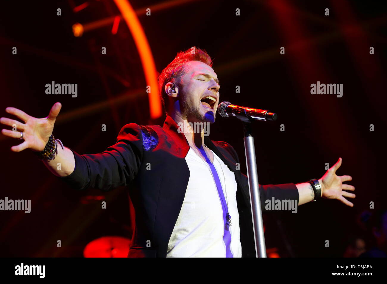 Berlin, Germany, 19th February 2013. Irish singer Ronan Keating ...