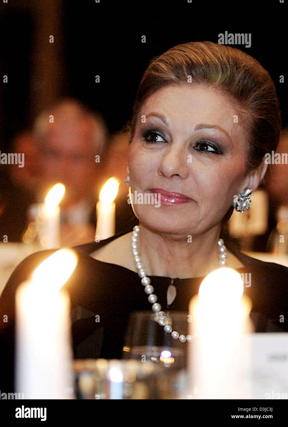 (dpa) - Farah Diba Pahlavi, the last empress of Persia, watches the ...