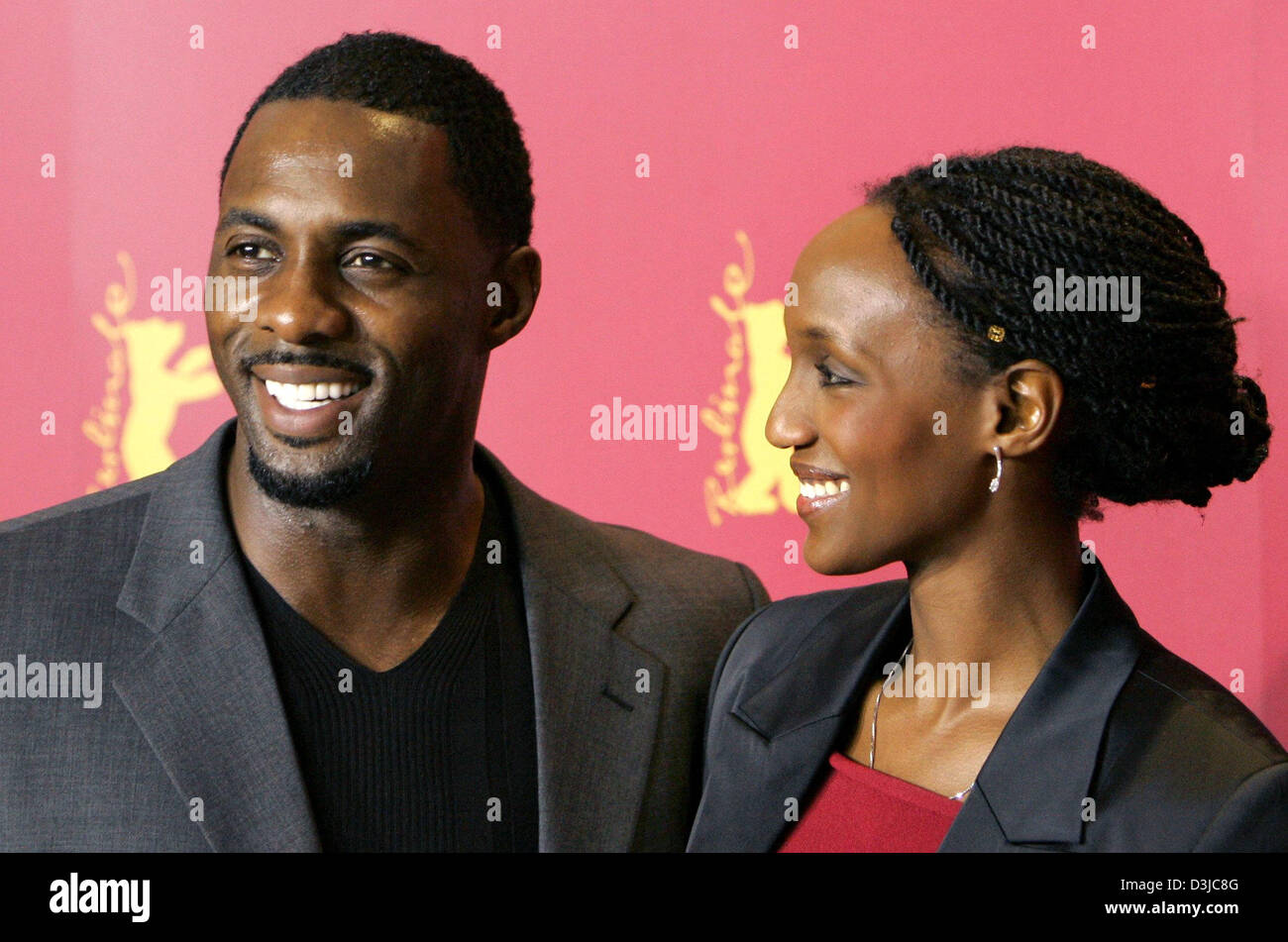 (dpa) - British actor Idris Elba (L) and actress Carola Karemera from ...