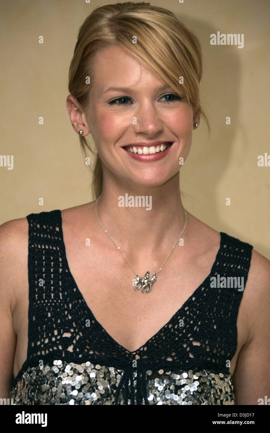 (dpa) - US actress January Jones poses during a photo call for her new ...