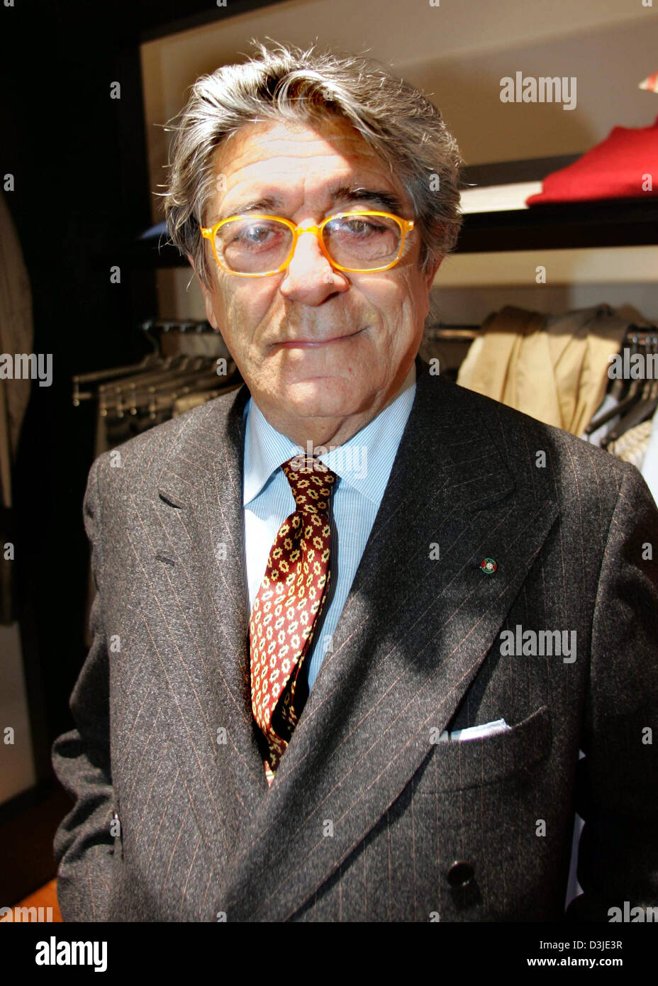 (dpa) - Italian fashion designer Ciro Paone poses in his boutique ...