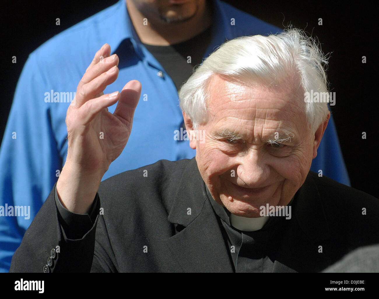 (dpa) - Georg Ratzinger, brother of Pope Benedict XVI, pictured at the ...