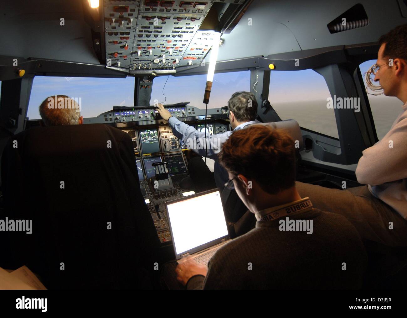 Flight simulator airbus a380 in hi-res stock photography and images - Alamy