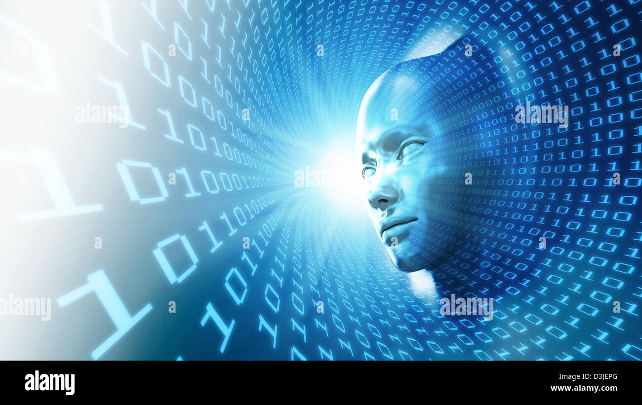 An artificial intelligence concept illustration Stock Photo - Alamy