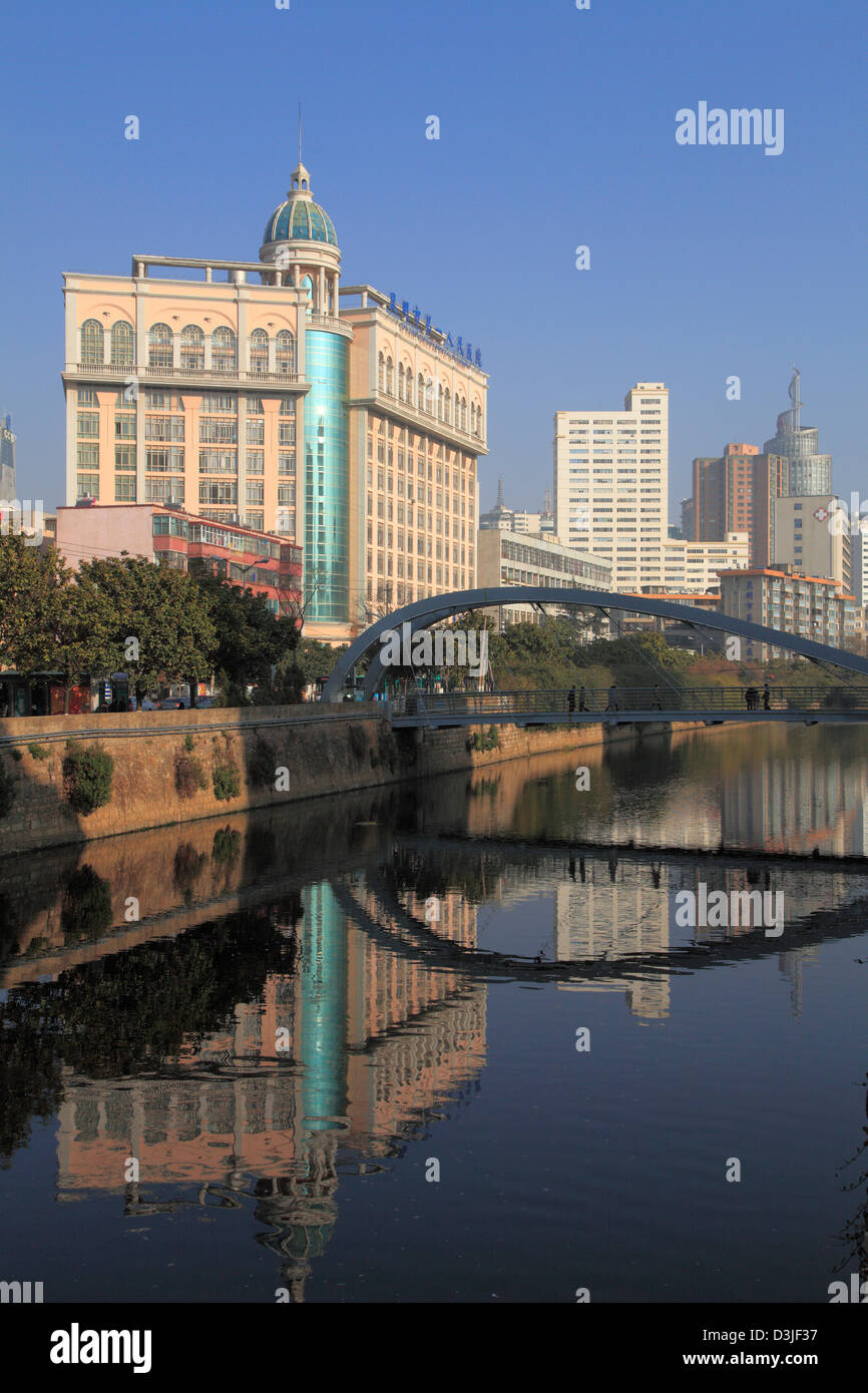 China, Yunnan, Kunming, skyline, Panlong River Stock Photo - Alamy