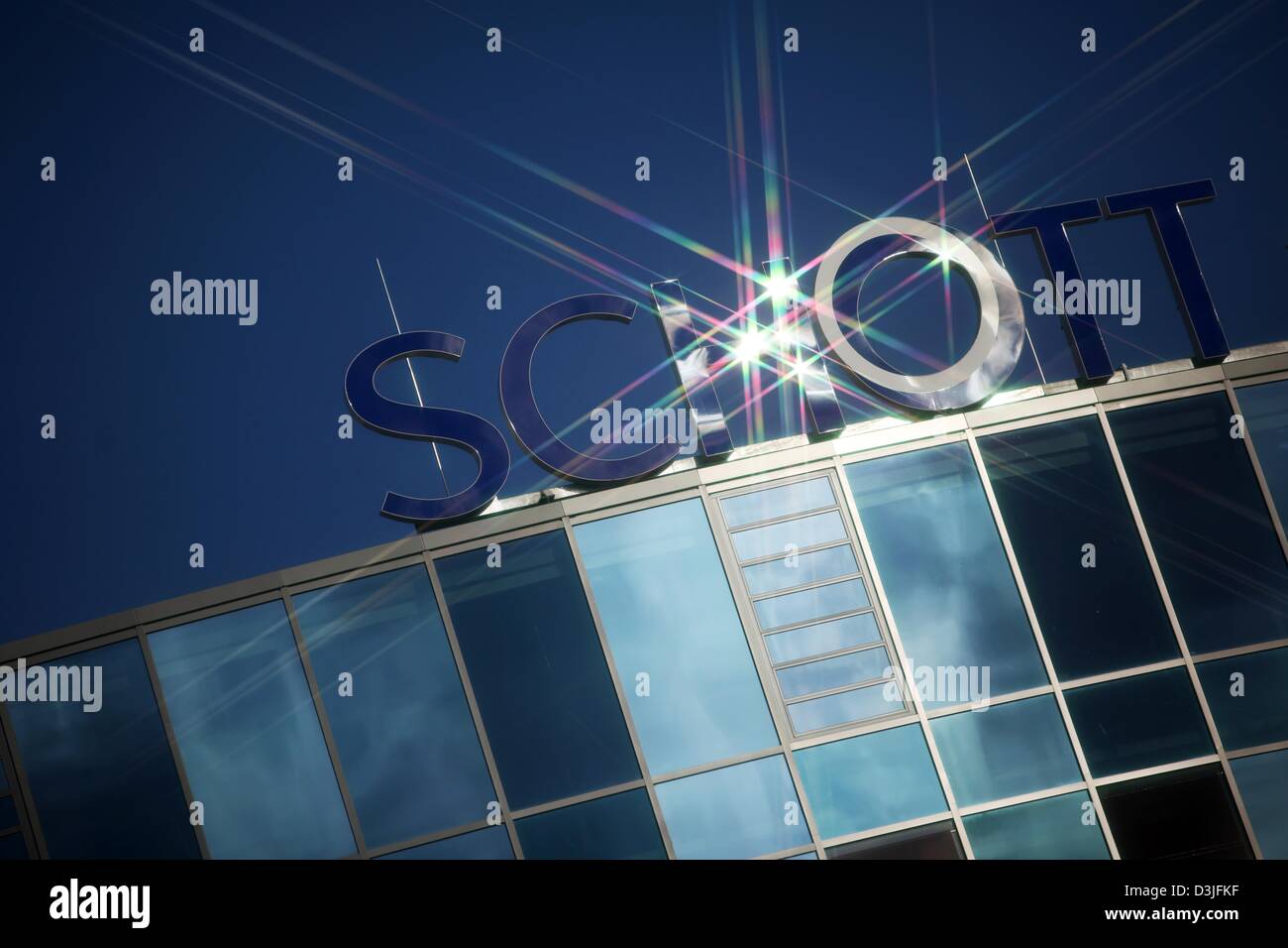 The logo of the German glass products manufacturer Schott is pictured ...