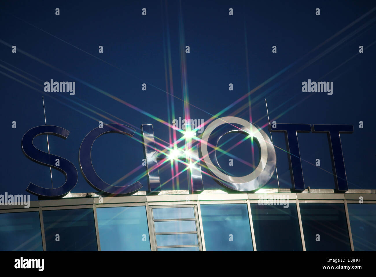 The logo of the German glass products manufacturer Schott is pictured ...