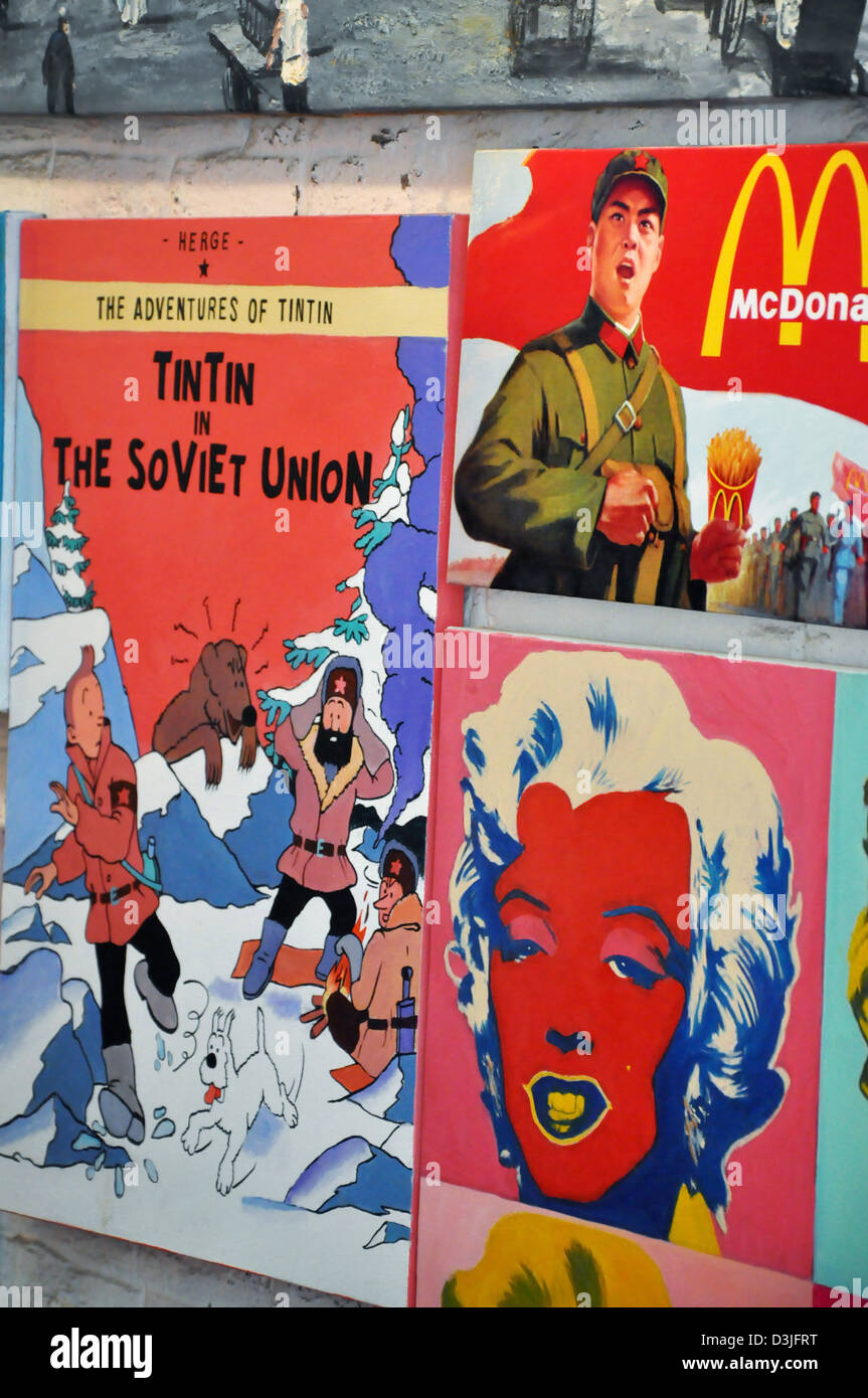 Chinese pop art store in Tianzifang, a renovated area in the French ...