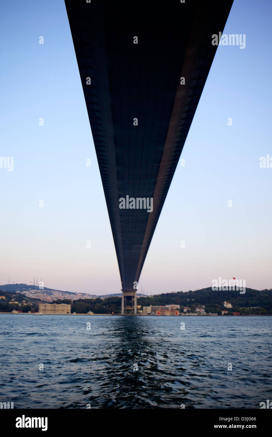 Fatih Sultan Mehmet Bridge over the Bosphorus, Istanbul, Turkey ...