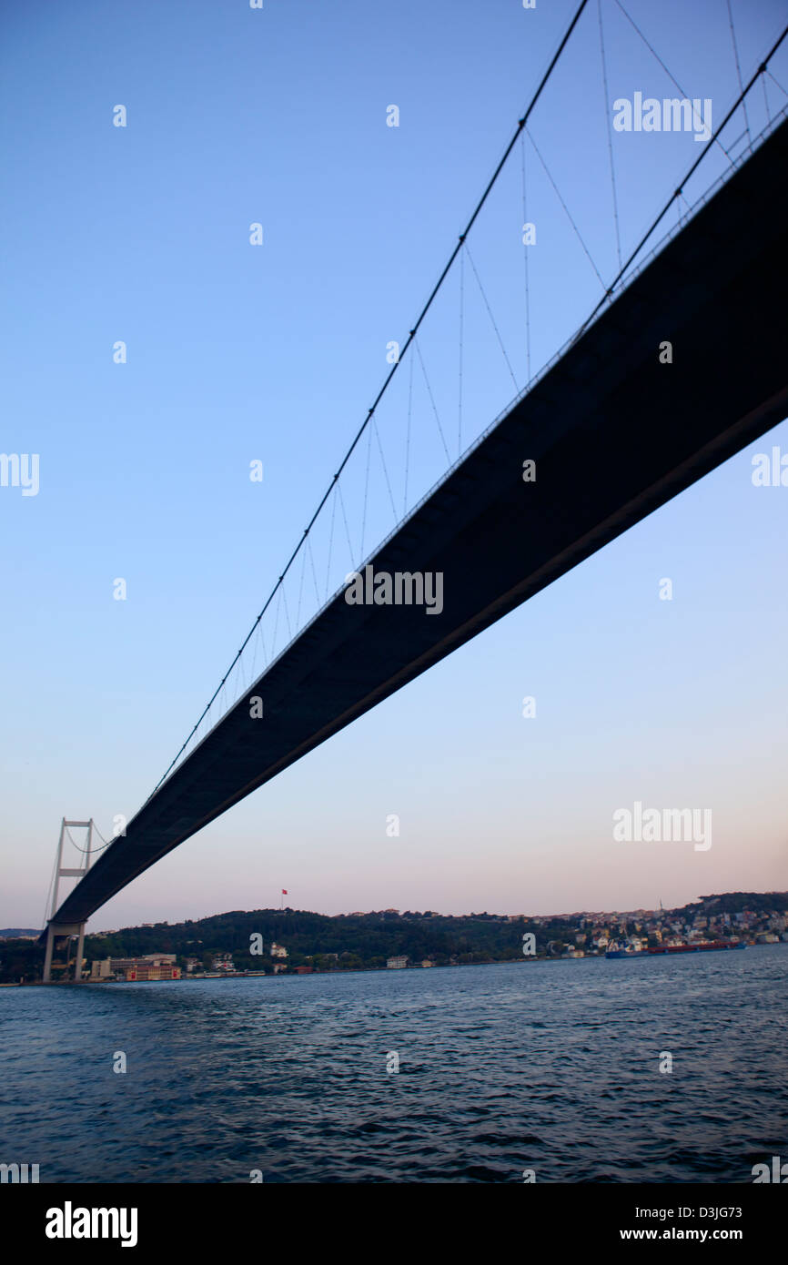 Fatih Sultan Mehmet Bridge over the Bosphorus, Istanbul, Turkey ...