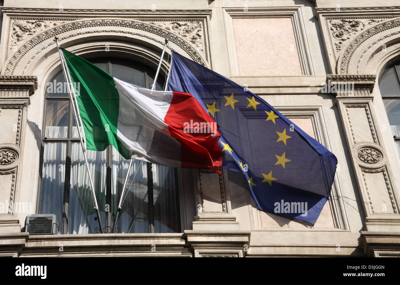 Italian european union flag hi-res stock photography and images - Alamy