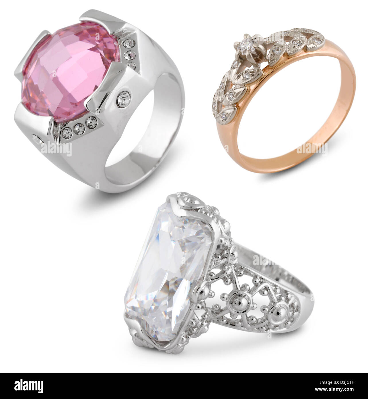 Gemstone rings hi-res stock photography and images - Alamy